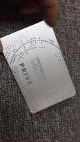 China Engraved Metallic Print Aluminium Business Cards , Elegant Metal Visiting Card for sale