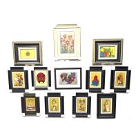 China Living Room Metallic Framed Art Handcrafted  Decorative Etch  Silkscreen Printing for sale