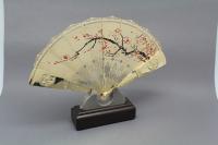China Customised Metal Gold Silver Metal Folding Hand Fan  Prize Chinese Traditonal Souvenir Support for sale