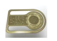 China Gold / Silver Metal Placemats And Coasters With Laser Logo Aluminum Material for sale