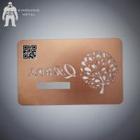 China Personalised Engraved Custom Metal Membership Cards OEM Logo Shading New Style for sale