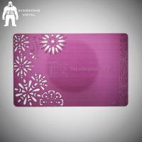 China Professional Designe  Stainless Steel Business Cards  Luxury  4C/4C Or Pantone Color for sale