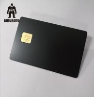 China Personalised Custom Metal Membership Cards With IC Contact Chip 0.84mm Thickness for sale