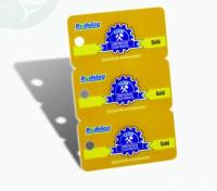 China Unique Square Plastic PVC Business Cards 3-in-1 0.3mm-1.0mm Thickness for sale