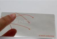China Personal Square Plastic Mirror Business Cards 85*54mm/89*51mm Or Customized for sale