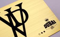 China Gold Plated Printable Metal Business Cards With Brush Effect Different Background for sale