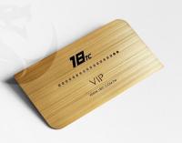 China Gold Plated Printable Metal Business Cards With Brush Effect Different Background for sale