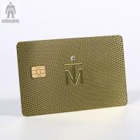 China Innovative Brass Personal Metallic Gold Business Cards Different Pattern Option for sale