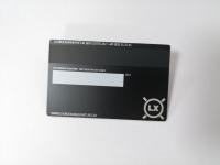China Luxury IC Chip 4442 Metal Business Credit Cards Brush Finished Size 85*54*0.6mm for sale