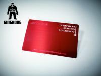 China Colorful Anodized Sublimation 304 Steel Metal VIP Business Cards 0.7 / 0.8mm Thickness for sale