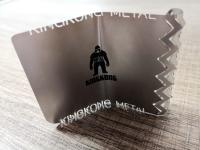 China Luxury Stainless Steel Matte Black Background Metal Business Member Card 85x54mm for sale