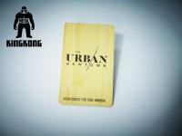 China Custom Engraved Fir / Maple / Cherry Wood Business Member Card With Silk Screen Printing for sale