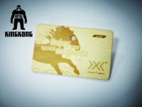 China 1K IC Chip Wooden RFID Cards With Engraving Silkscreen Printing for sale
