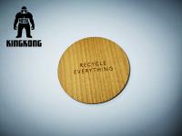 China 1K IC Chip Wooden RFID Cards With Engraving Silkscreen Printing for sale