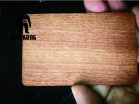 China 1K IC Chip Wooden RFID Cards With Engraving Silkscreen Printing for sale