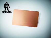 China Plastic 13.56mhz PVC Rfid Blocking Door Card Silver Brushed Customized for sale
