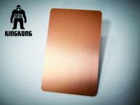 China Plastic 13.56mhz PVC Rfid Blocking Door Card Silver Brushed Customized for sale