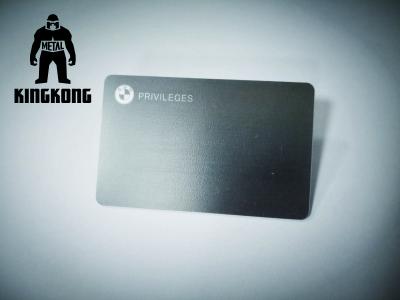 China Plastic 13.56mhz PVC Rfid Blocking Door Card Silver Brushed Customized for sale