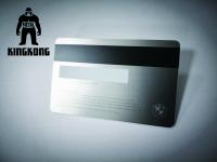 China Plastic 13.56mhz PVC Rfid Blocking Door Card Silver Brushed Customized for sale