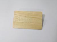 China CR80 Credit Card Size Wood Business Member Card With NFC IC 13.56MHZ Chip for sale