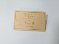 China CR80 Credit Card Size Wood Business Member Card With NFC IC 13.56MHZ Chip for sale