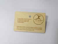 China CR80 Credit Card Size Wood Business Member Card With NFC IC 13.56MHZ Chip for sale