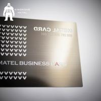 China Metal Card Factory Supply Custom Logo Gun Plated Stainless Steel Metal Business Card for sale