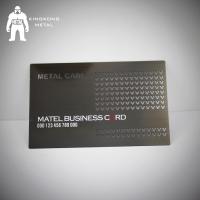 China Metal Card Factory Supply Custom Logo Gun Plated Stainless Steel Metal Business Card for sale
