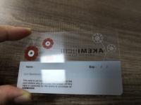 China 85.6x54x0.5mm PVC Clear Business Member Cards With Color Printing for sale