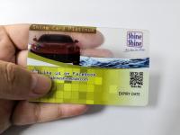 China 85.6x54x0.5mm PVC Clear Business Member Cards With Color Printing for sale