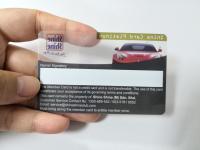 China Transparent Plastic Business Cards Silkscreen Printing Size 85.6*54mm for sale