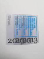 China Custom Made Matt Transparent PVC Business Cards With Emboss Gold / Silver Number for sale