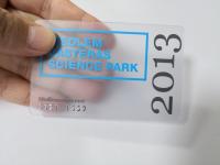 China Custom Made Matt Transparent PVC Business Cards With Emboss Gold / Silver Number for sale