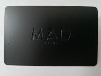 China Black Metal Business Cards With Glossy UV Printing Writing Signature Panel for sale