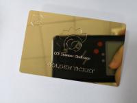 China Mirror Surface Metal Business Cards , Small Business Credit Cards With Etching Logo for sale