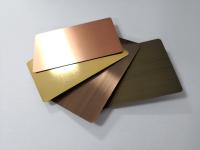 China Custom Brass Bronze Copper Metal Business VIP Member Cards Brushed Finish for sale