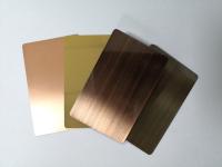 China Custom Brass Bronze Copper Metal Business VIP Member Cards Brushed Finish for sale