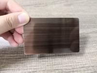China Custom Brass Bronze Copper Metal Business VIP Member Cards Brushed Finish for sale