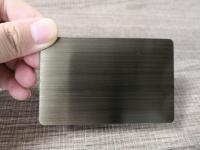 China Custom Brass Bronze Copper Metal Business VIP Member Cards Brushed Finish for sale