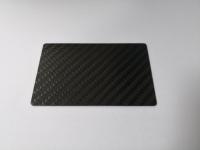 China 85x54x0.8mm Carbon Fiber Card With SLE4442 Small Contact Chip for sale