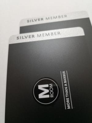 China Silver Metallic PVC Business Cards With Glossy UV Customized Logo for sale
