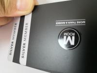 China Silver Metallic PVC Business Cards With Glossy UV Customized Logo for sale