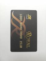 China Frosted PVC Business Cards With Barcode Hot Stamp Gold Foil Emboss Number for sale