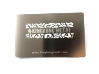 China Color Printed Stainless Steel Metal ID Card With Laser Cut Logo 85x54x0.5mm for sale