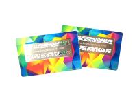 China Color Printed Stainless Steel Metal ID Card With Laser Cut Logo 85x54x0.5mm for sale