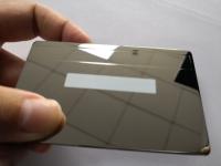 China Metal Mirror Business Cards , Stainless Steel Gold Silver Business Member Cards for sale