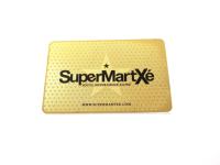 China 0.3mm Thickness SS Metal Business Name Cards Customized Luxury Gold Plated for sale