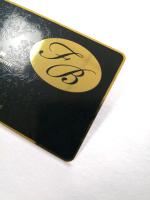 China 0.3mm Thickness SS Metal Business Name Cards Customized Luxury Gold Plated for sale
