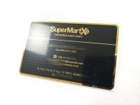 China 0.3mm Thickness SS Metal Business Name Cards Customized Luxury Gold Plated for sale