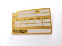 China Standard Size PVC Membership VIP Card With Silkscreen Gold Metallic Finish for sale